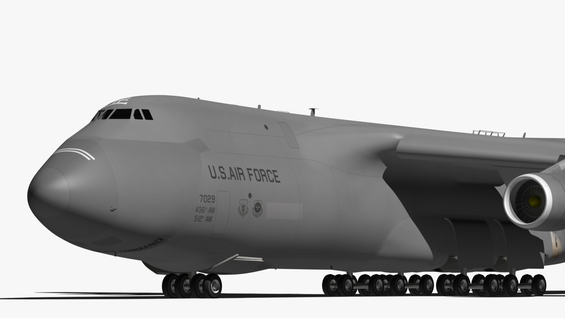 3d lockheed c5 galaxy model