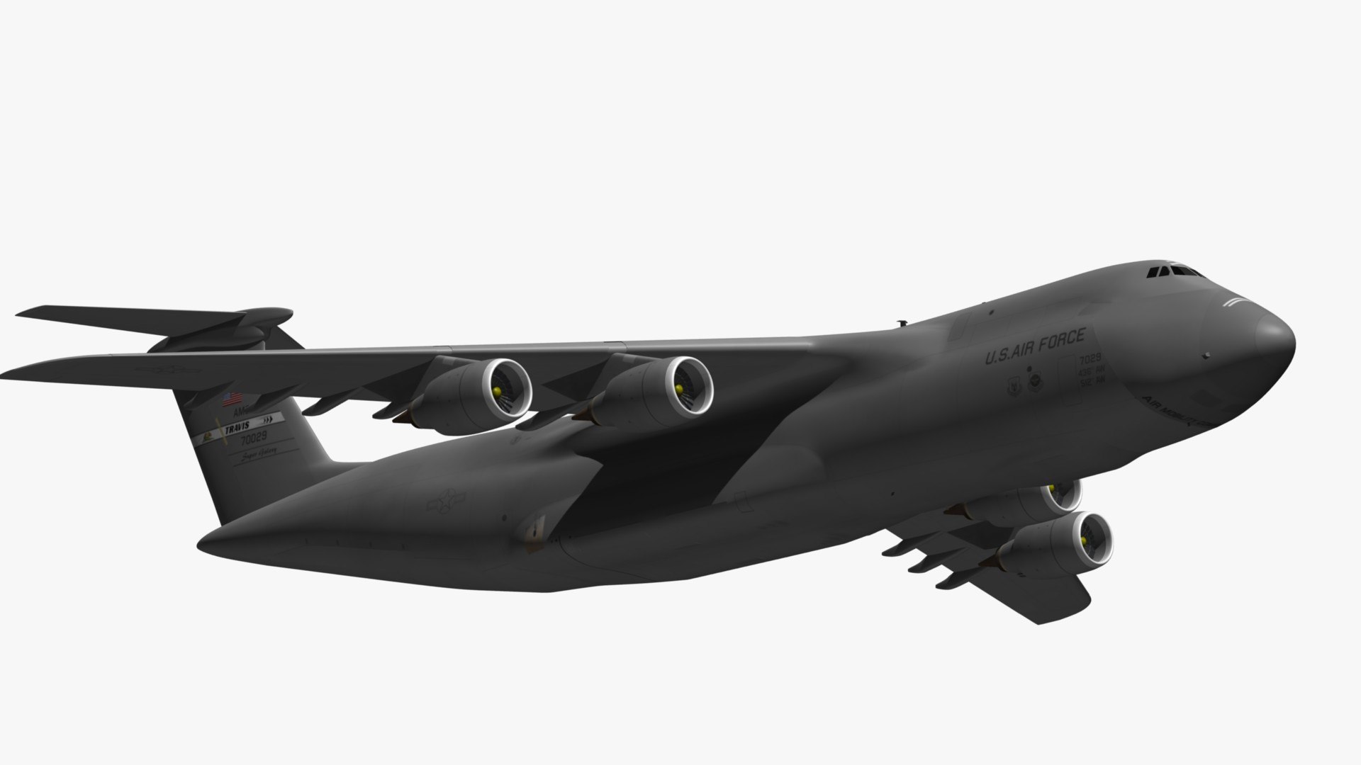 3d Lockheed C5 Galaxy Model