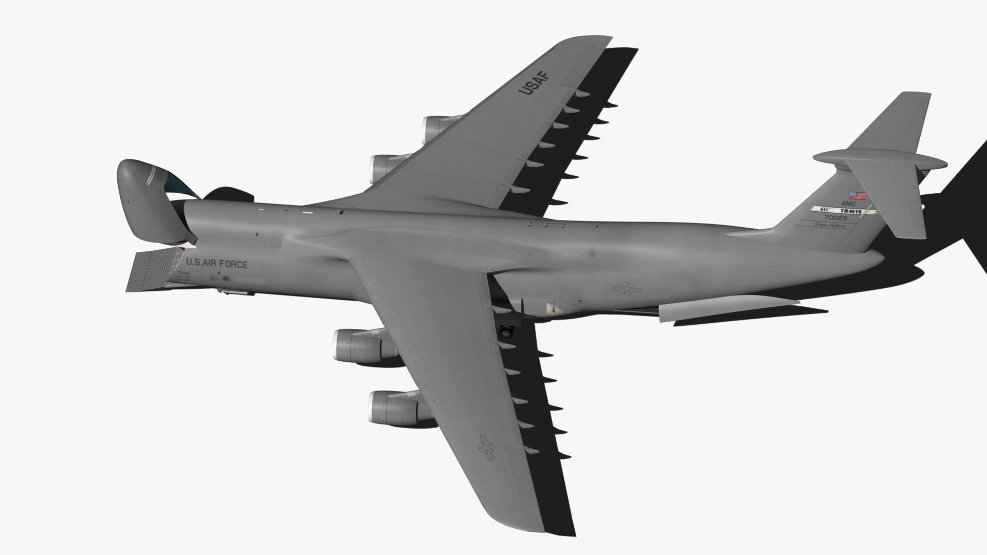 3d lockheed c5 galaxy model