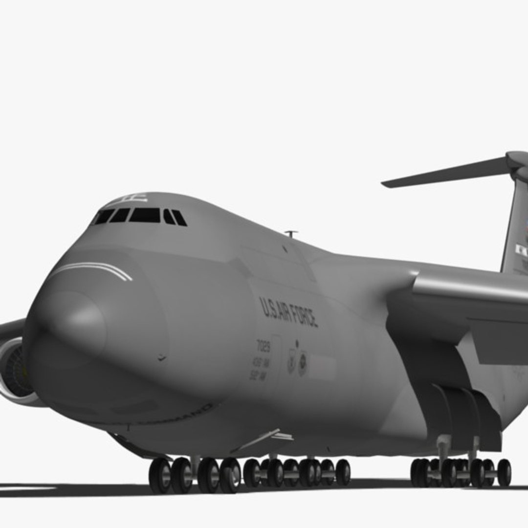 3d Lockheed C5 Galaxy Model