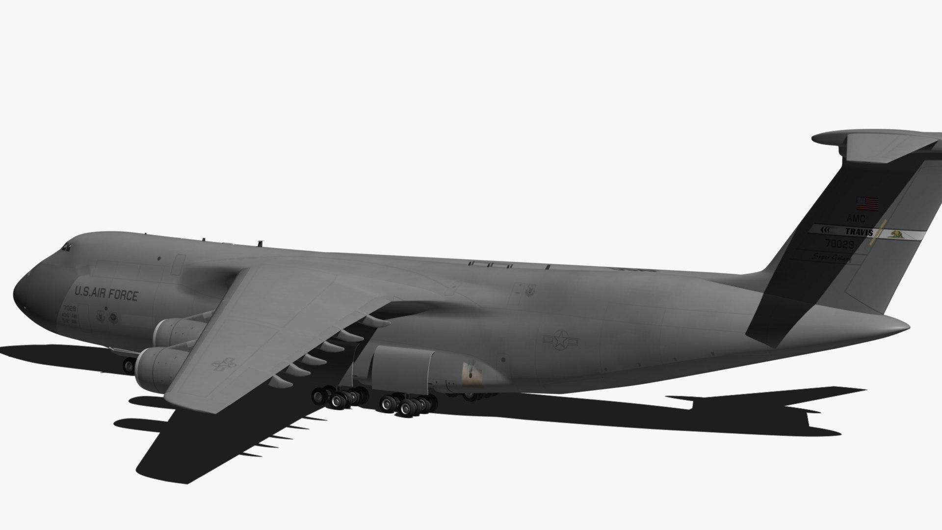3d Lockheed C5 Galaxy Model