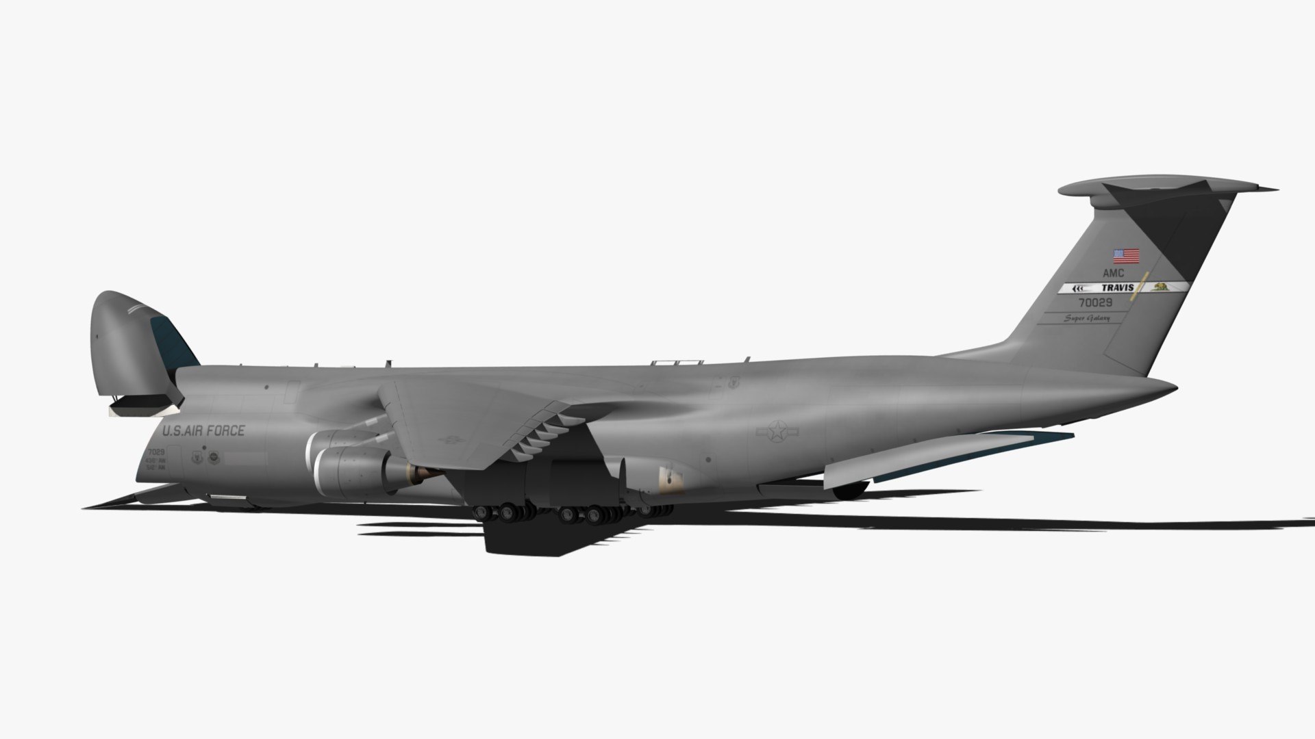 3d lockheed c5 galaxy model