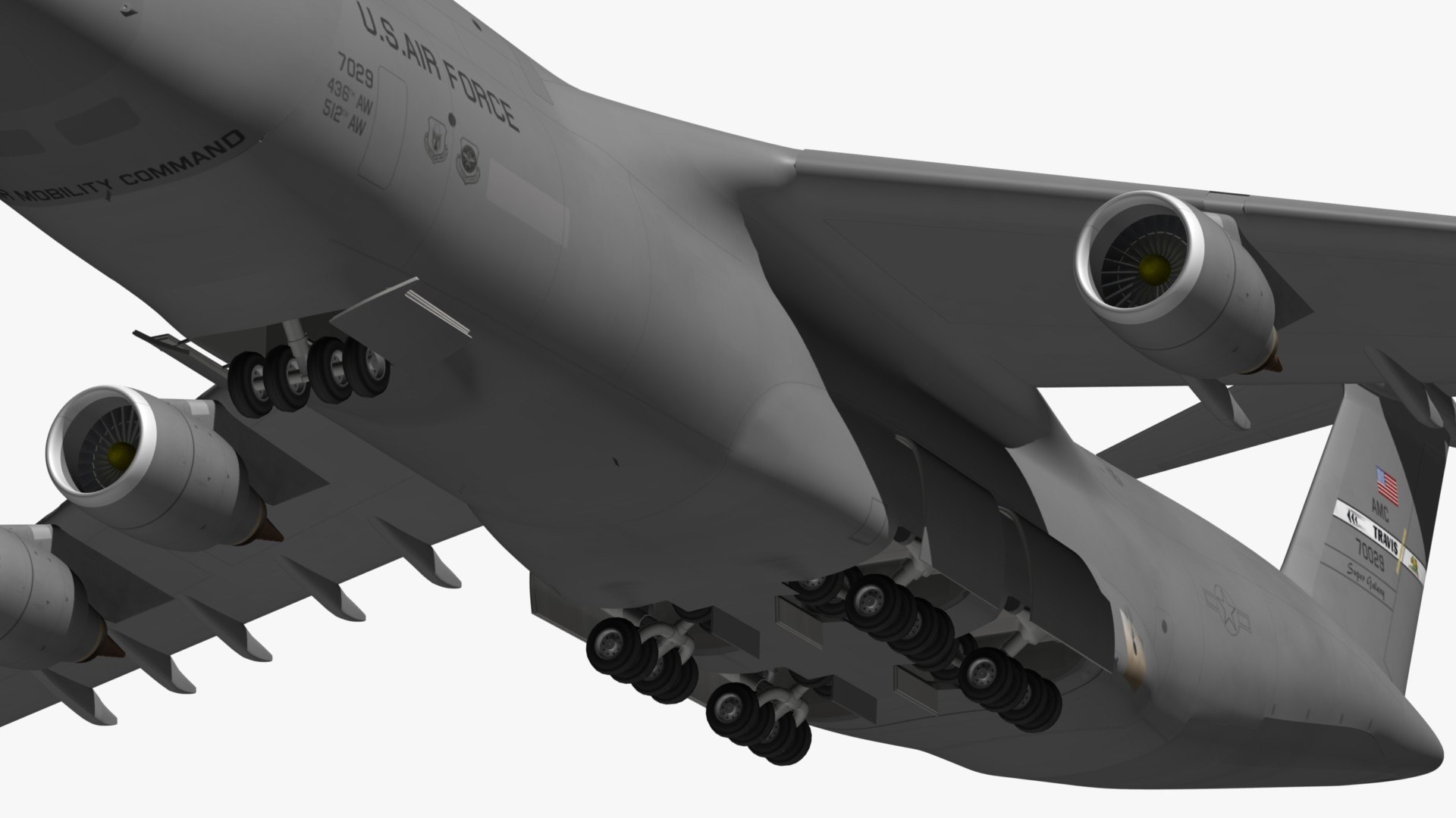 3d Lockheed C5 Galaxy Model