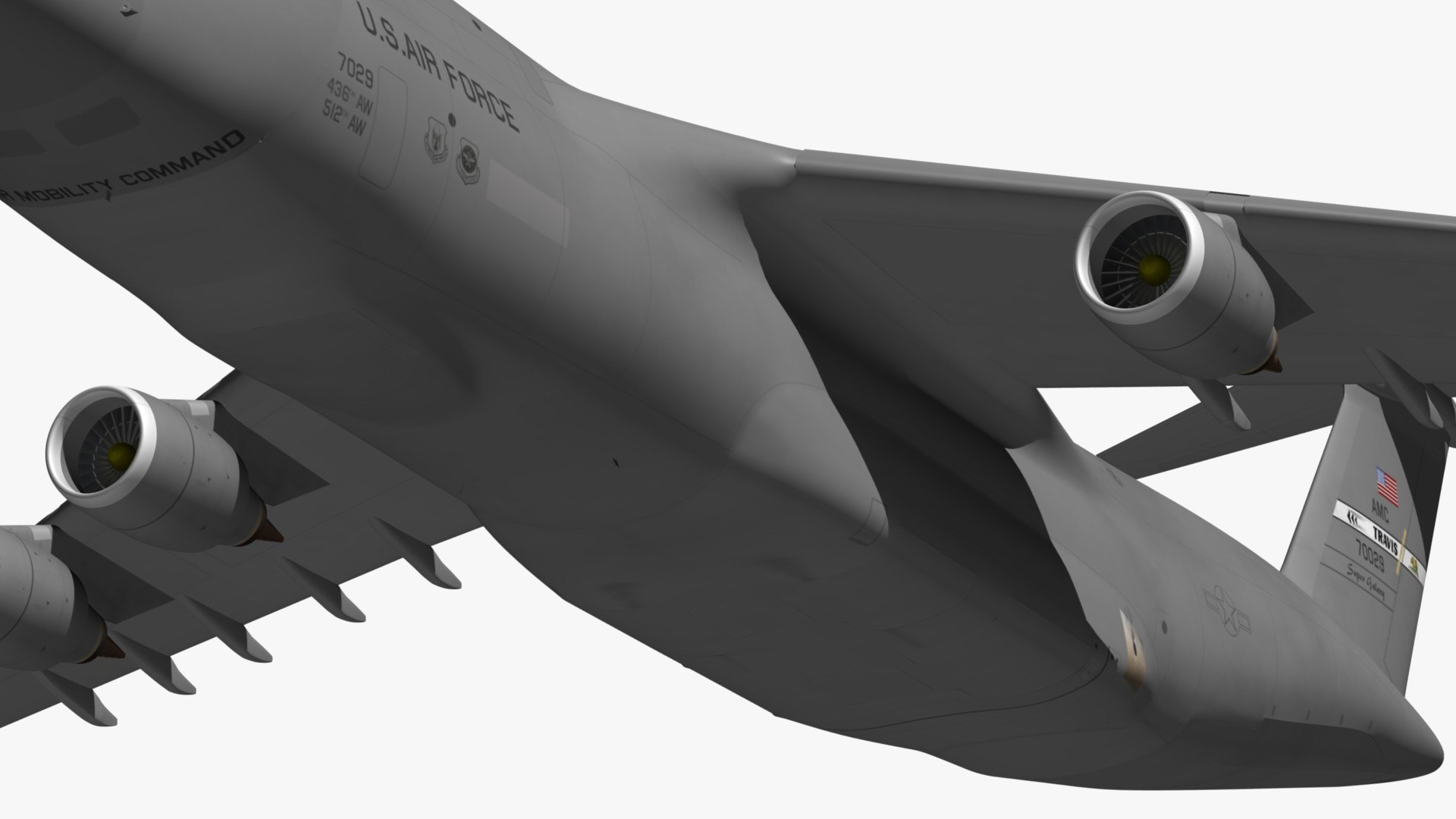 3d Lockheed C5 Galaxy Model