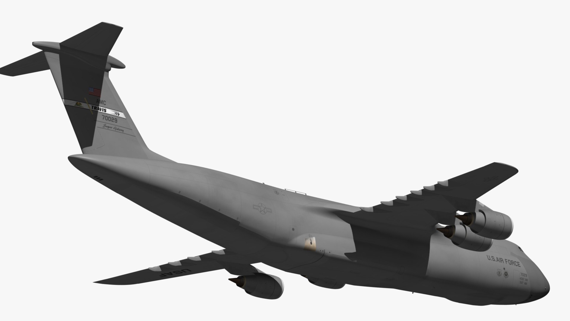 3d Lockheed C5 Galaxy Model