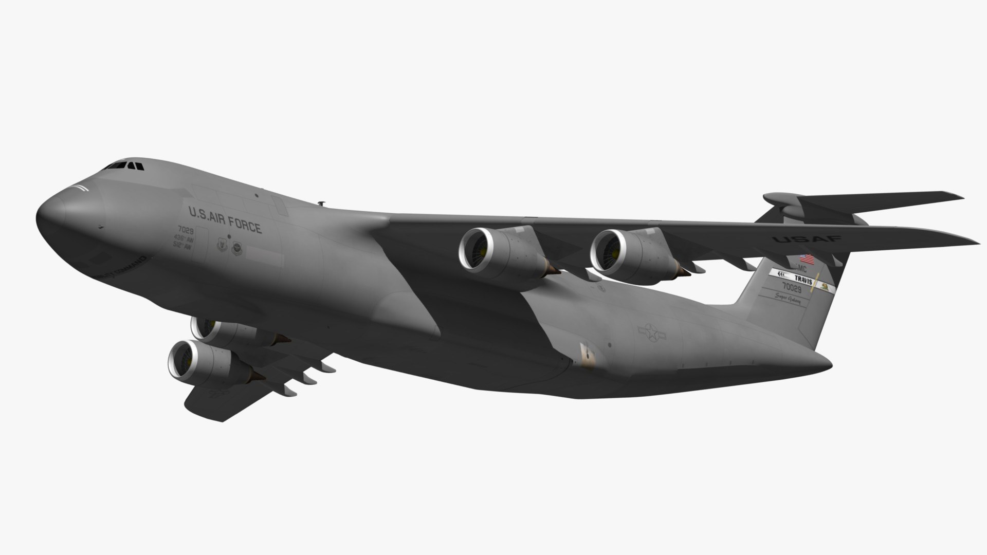 3d Lockheed C5 Galaxy Model