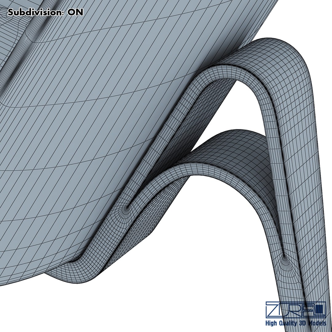 3d model shell chair