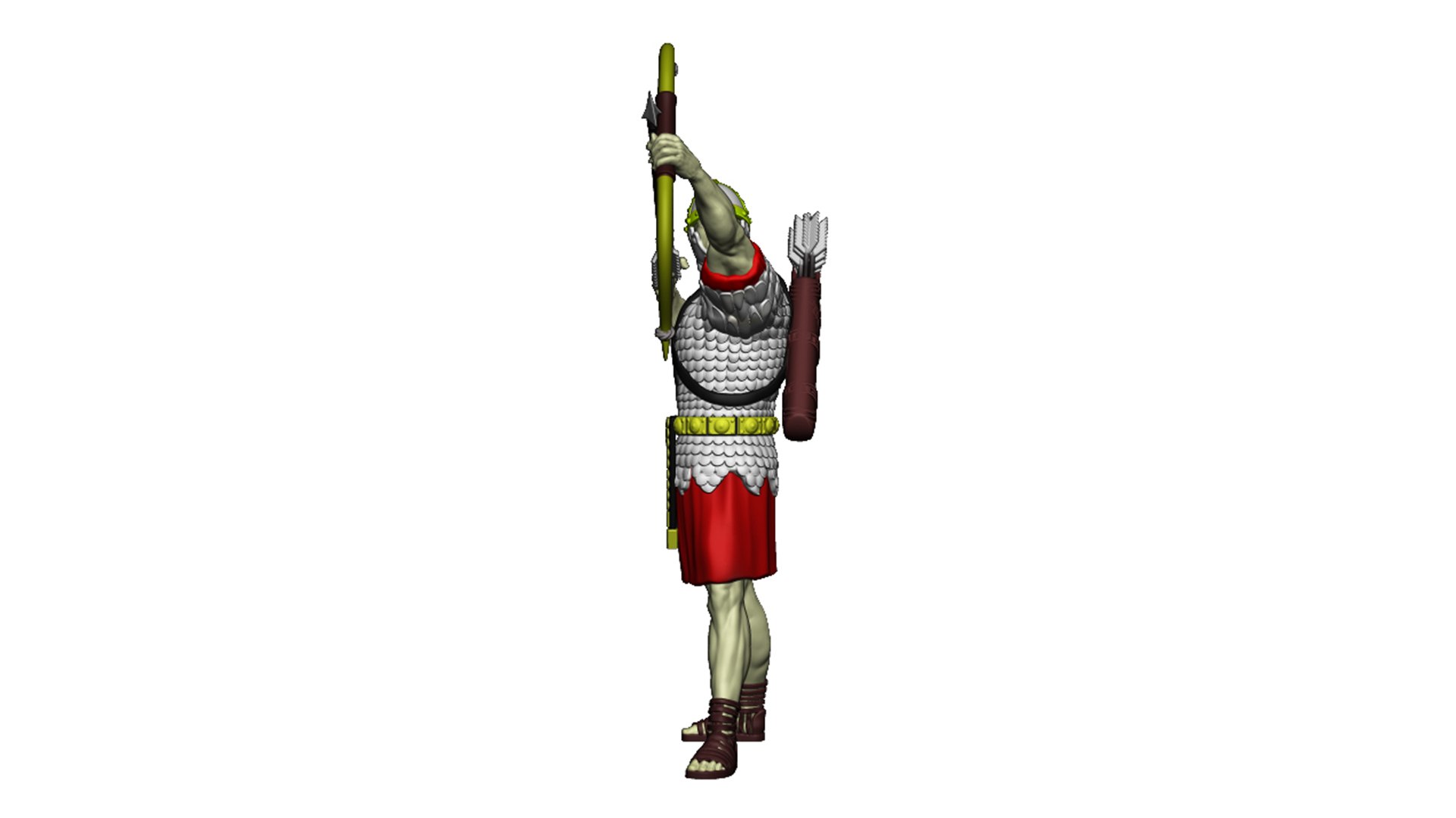 3D Roman Archer 2 Bow Up 3D Print Model - TurboSquid 2431010