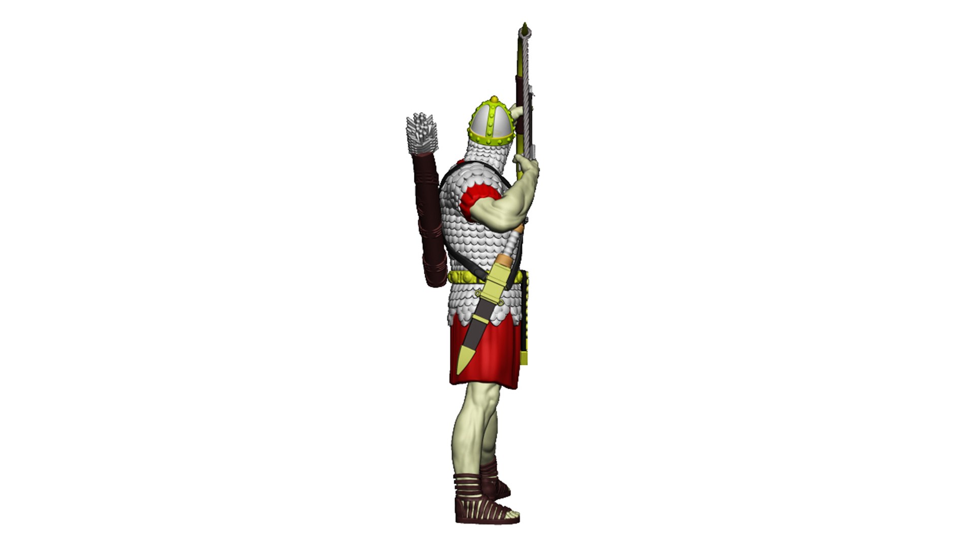3D Roman Archer 2 Bow Up 3D Print Model - TurboSquid 2431010