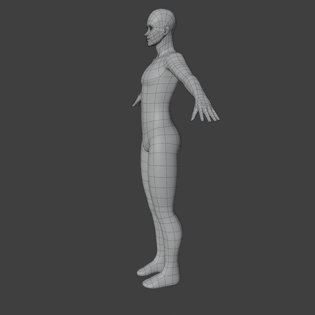 Stylized Humanoid Base Mesh Pack Model - TurboSquid 1812974