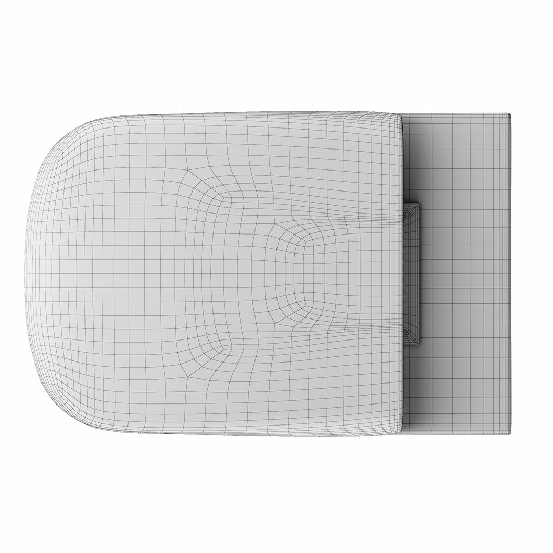 3D Wall Hung Water Closet Model - TurboSquid 1694515