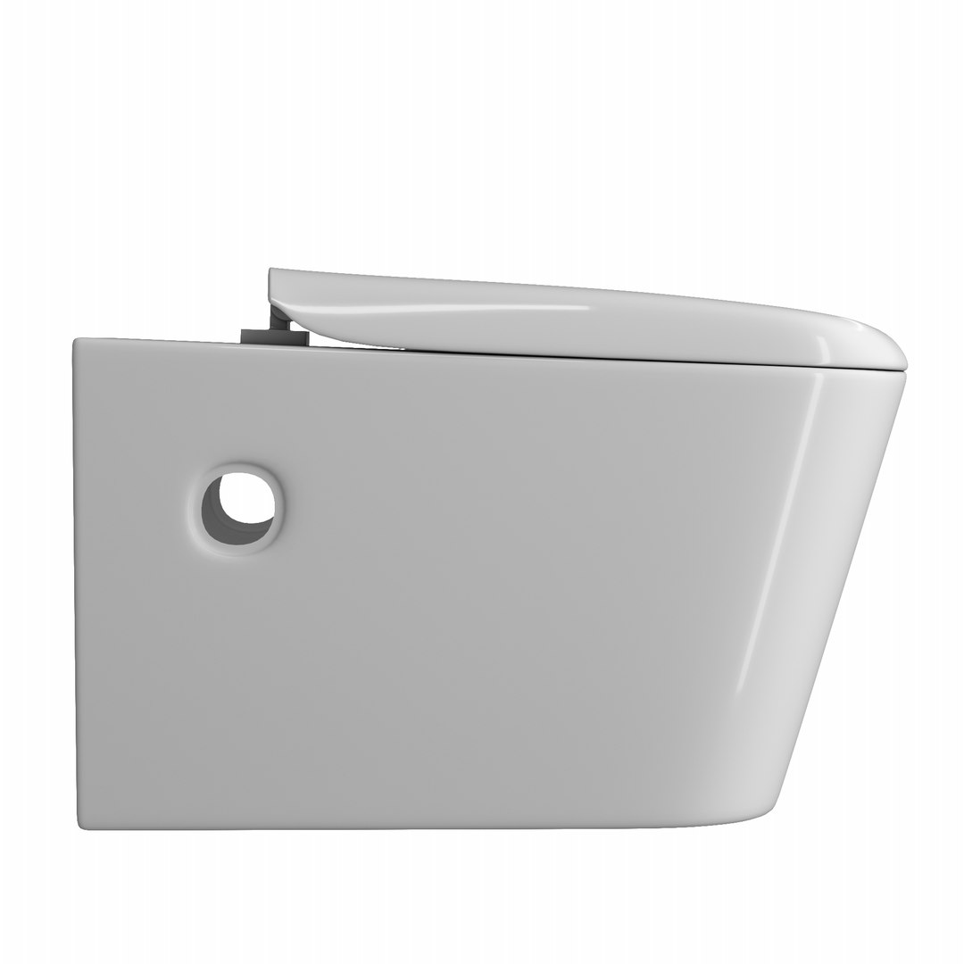 3D Wall Hung Water Closet Model - TurboSquid 1694515