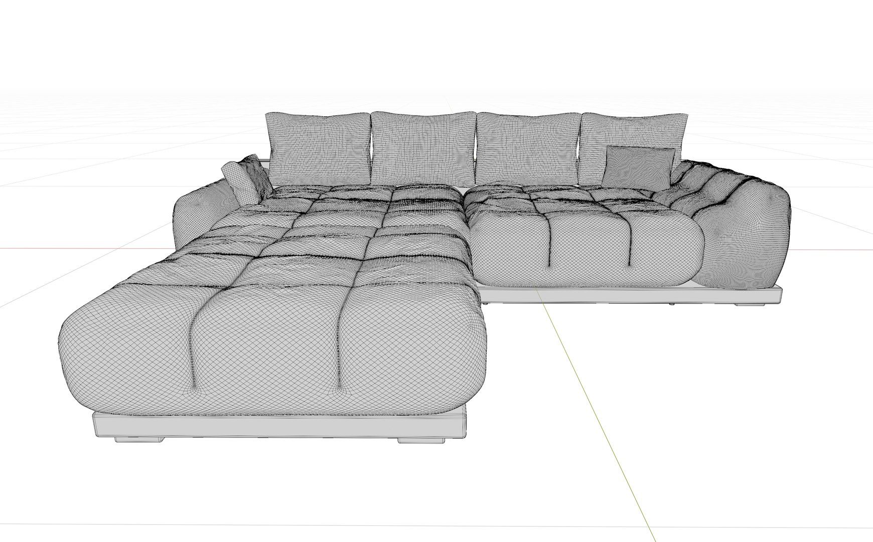 3D Realistic Couch 3D Model High Low Poly Versions Included ...