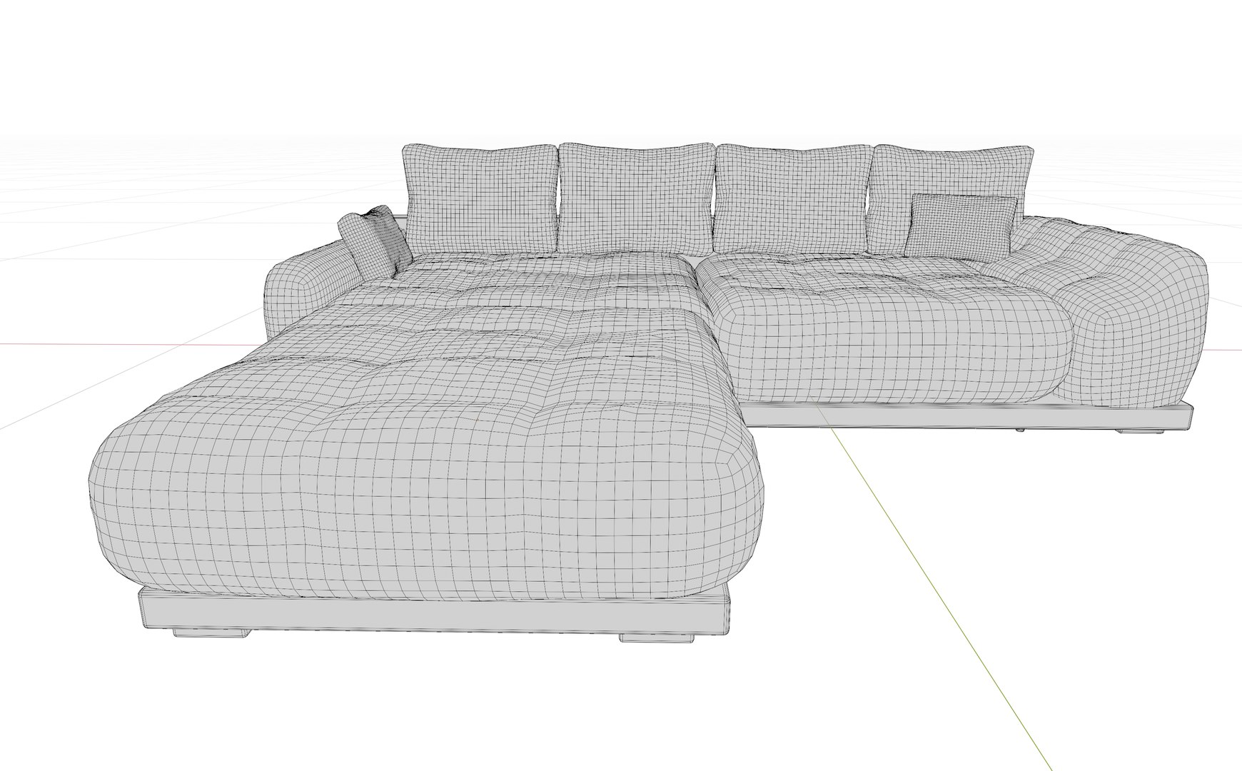 3D Realistic Couch 3D Model High Low Poly Versions Included ...