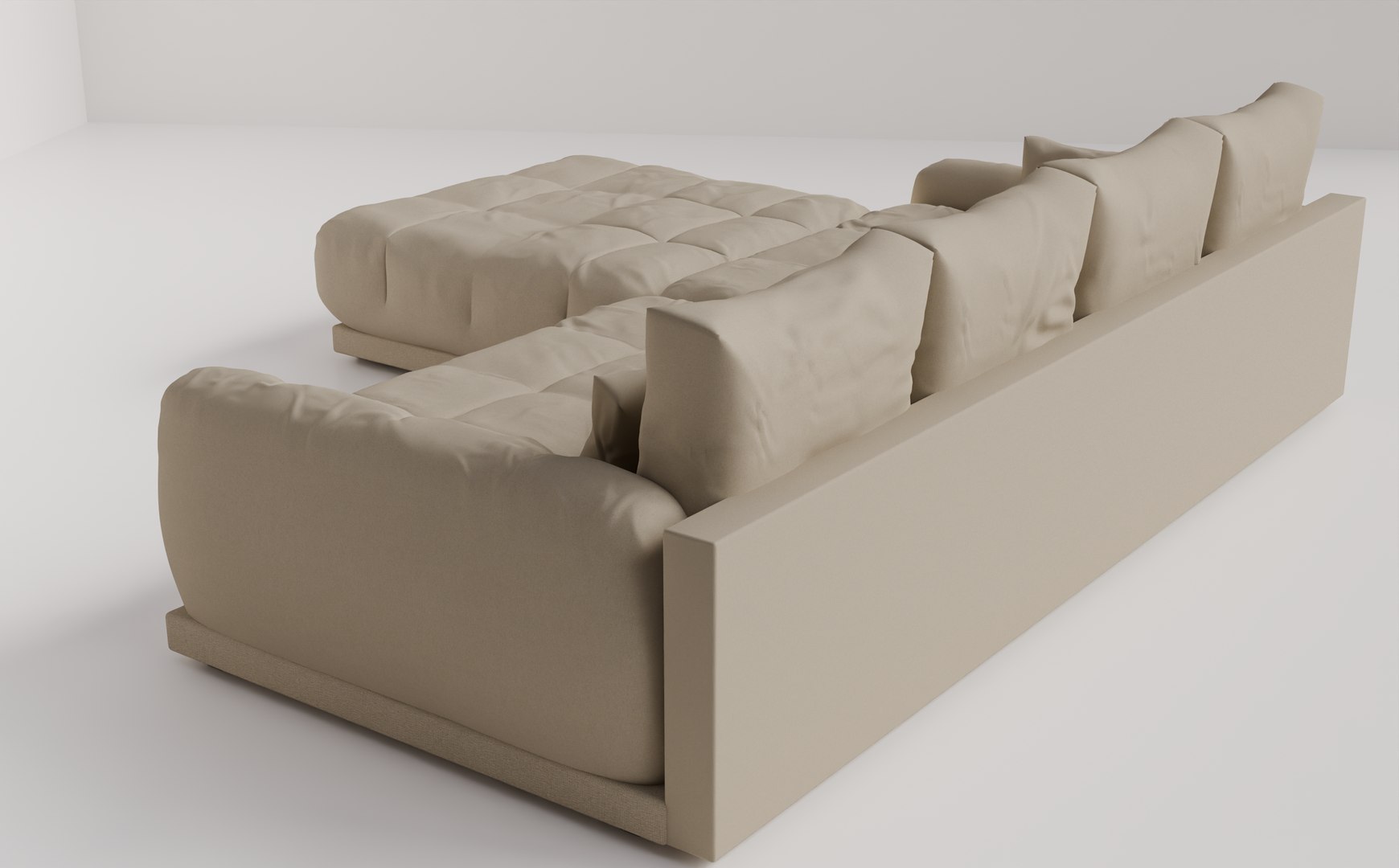 3D Realistic Couch 3D Model High Low Poly Versions Included ...