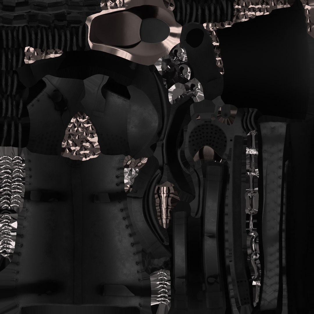 Skulls Spikes Decorated Heel Model - TurboSquid 1700723