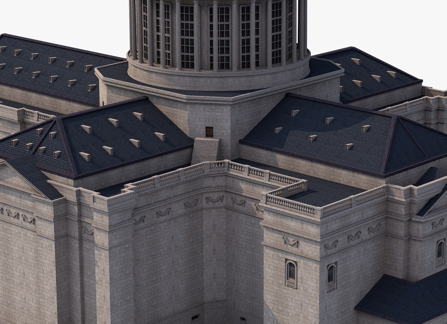 3D Pantheon Paris Model - TurboSquid 1680692
