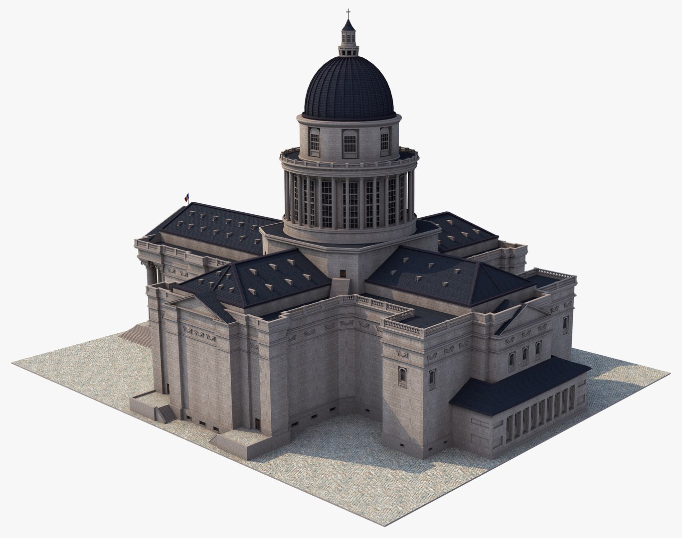 3D Pantheon Paris Model - TurboSquid 1680692