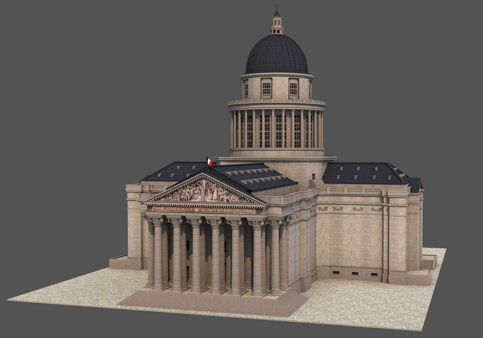 3D pantheon paris model - TurboSquid 1680692
