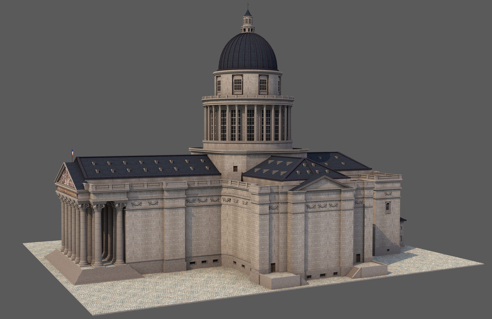 3D pantheon paris model - TurboSquid 1680692