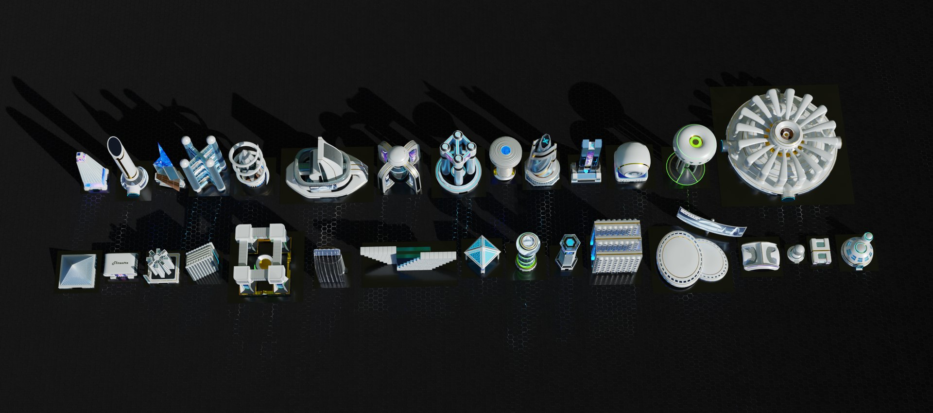 3D Futuristic City Kit - TurboSquid 2099852