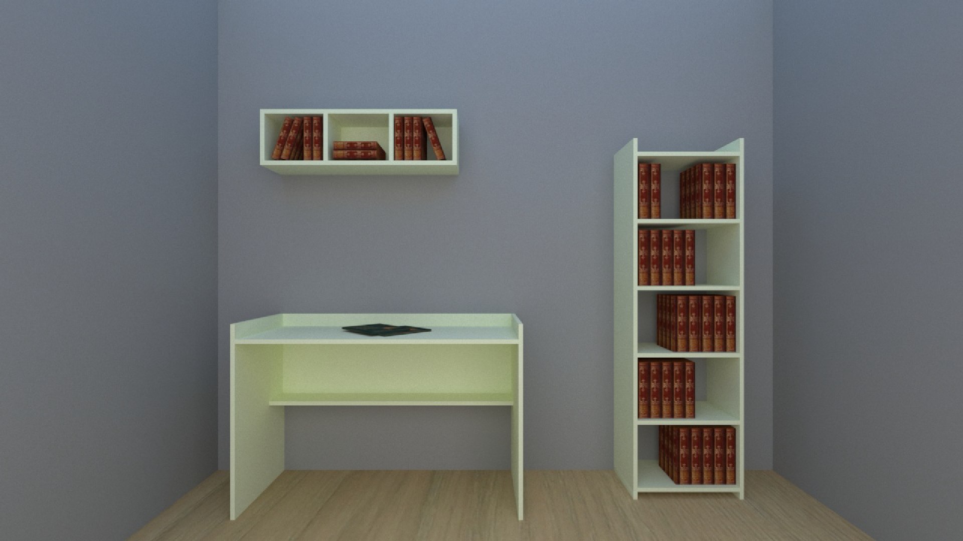 Free 3D model Studio Wall Desk Office workplace - TurboSquid 1845922