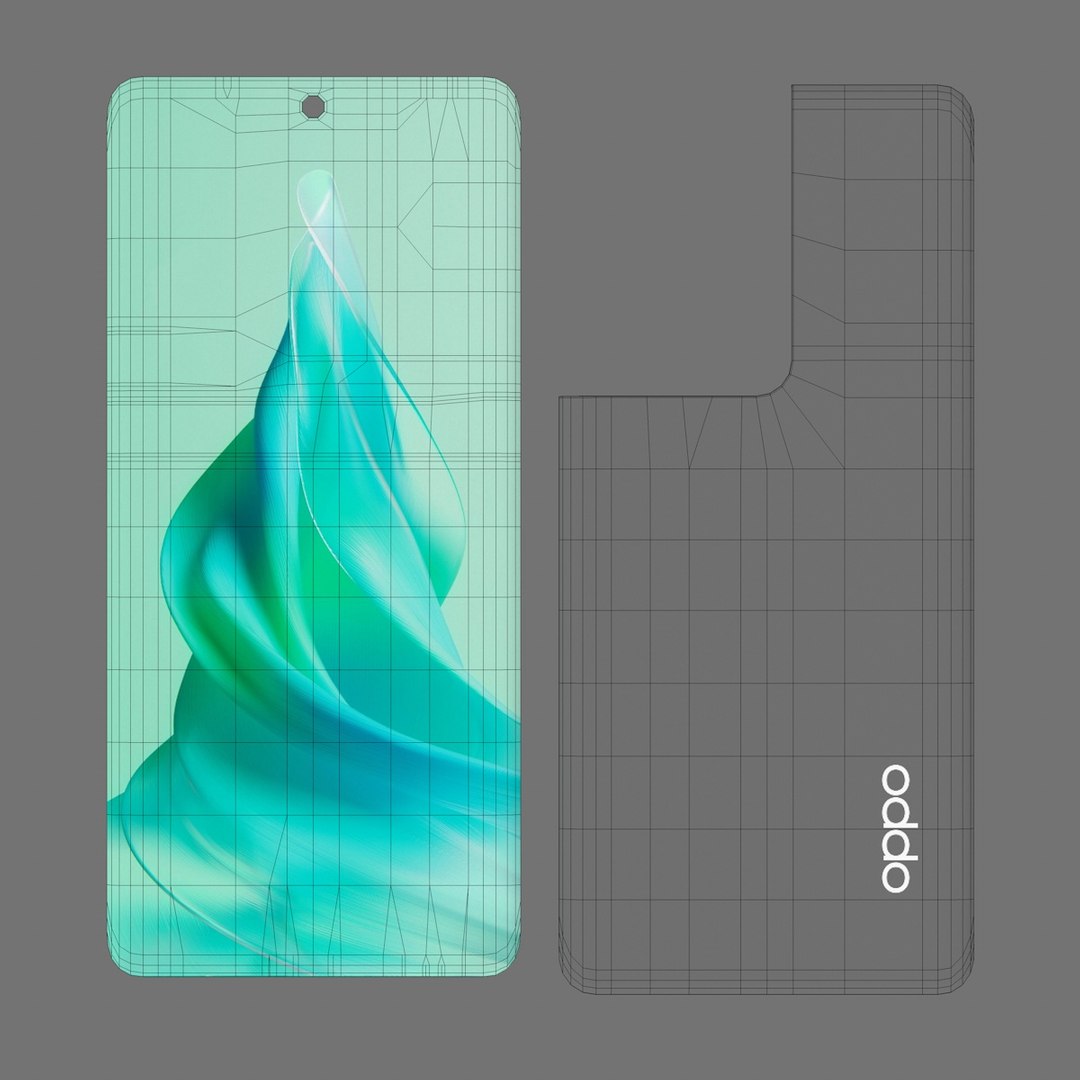 3D OPPO Reno 9 Pro Plus Green - TurboSquid 2001853