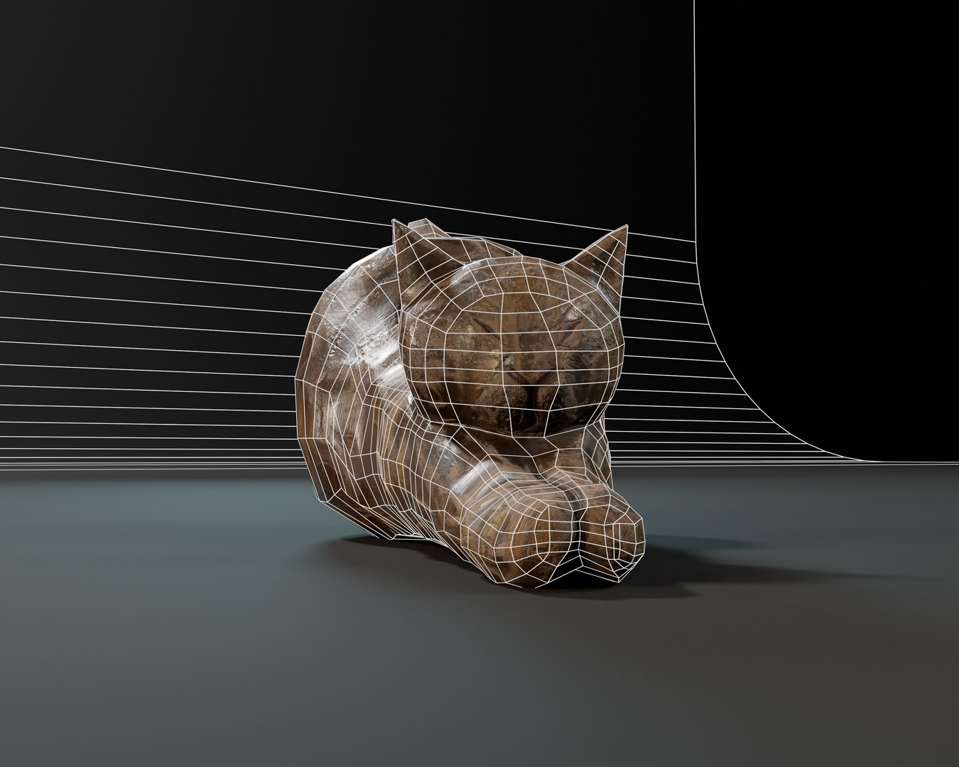 3D Hand Carved Wooden Cat Toy Model - TurboSquid 2355015