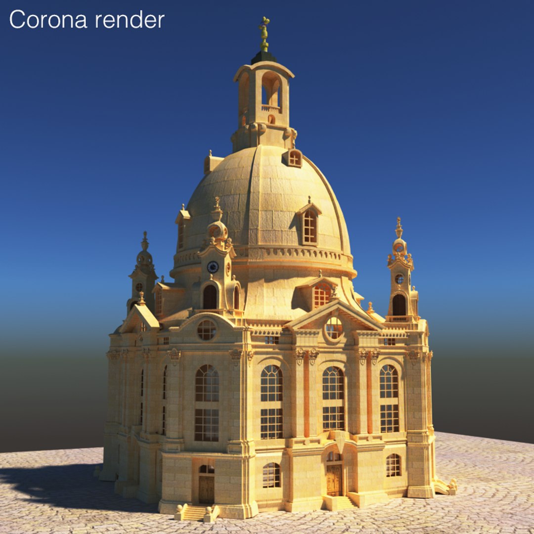 V-ray Corona Unity3d Dresden 3d Model
