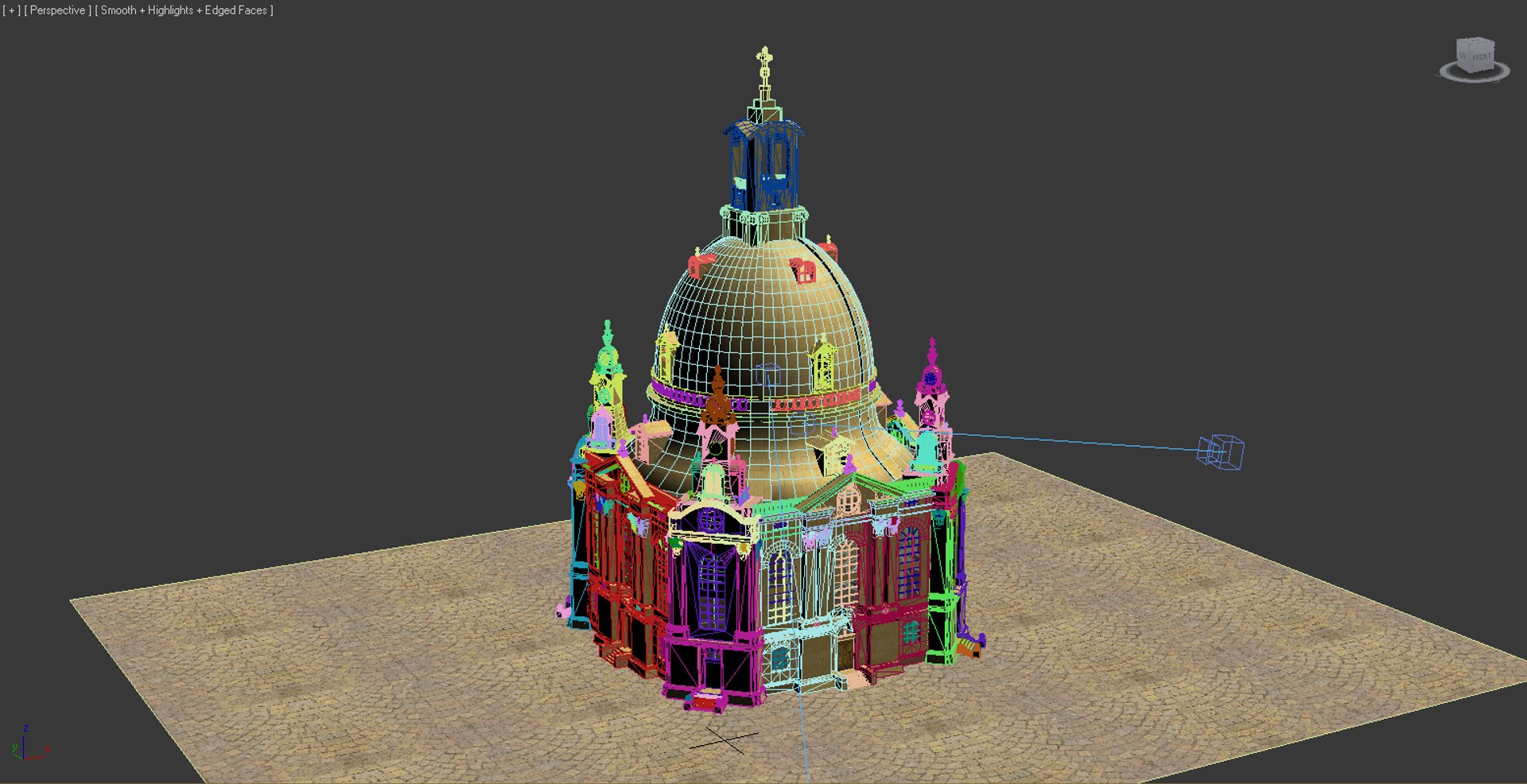 V-ray Corona Unity3d Dresden 3d Model