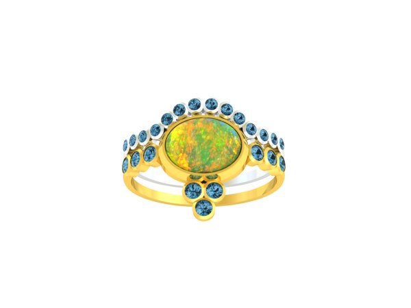 Ring opal 3D model - TurboSquid 1221590