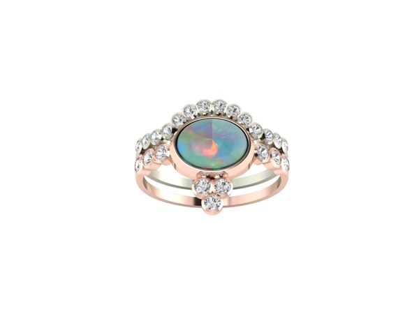 Ring opal 3D model - TurboSquid 1221590
