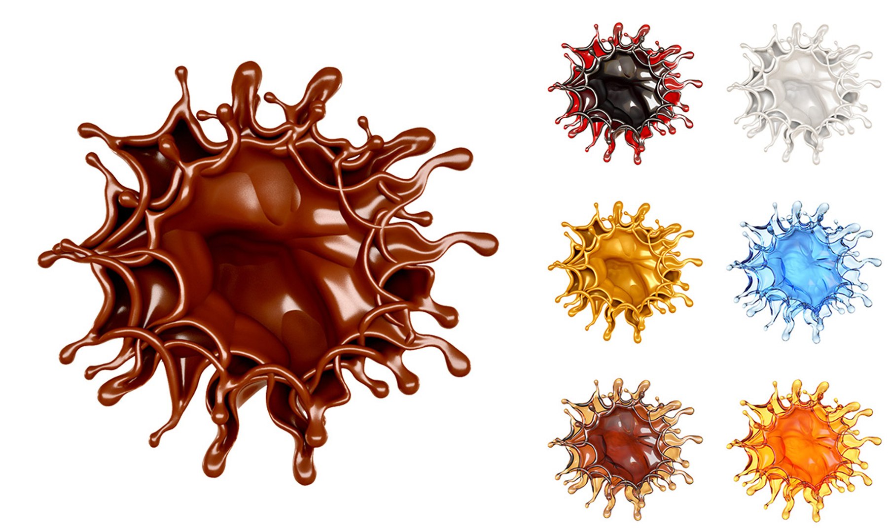 3D Splash Liquid Model - TurboSquid 1626643