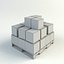 3d Pallets Boxes Model
