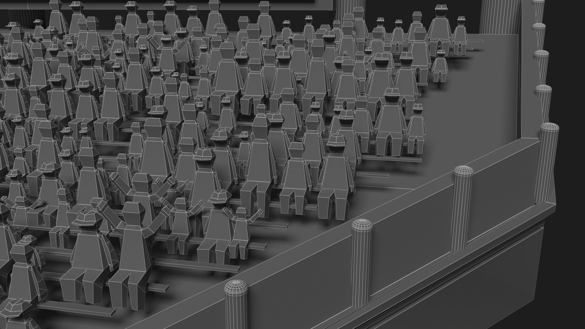 Large Fully Customizable Scoreboard 3d Model