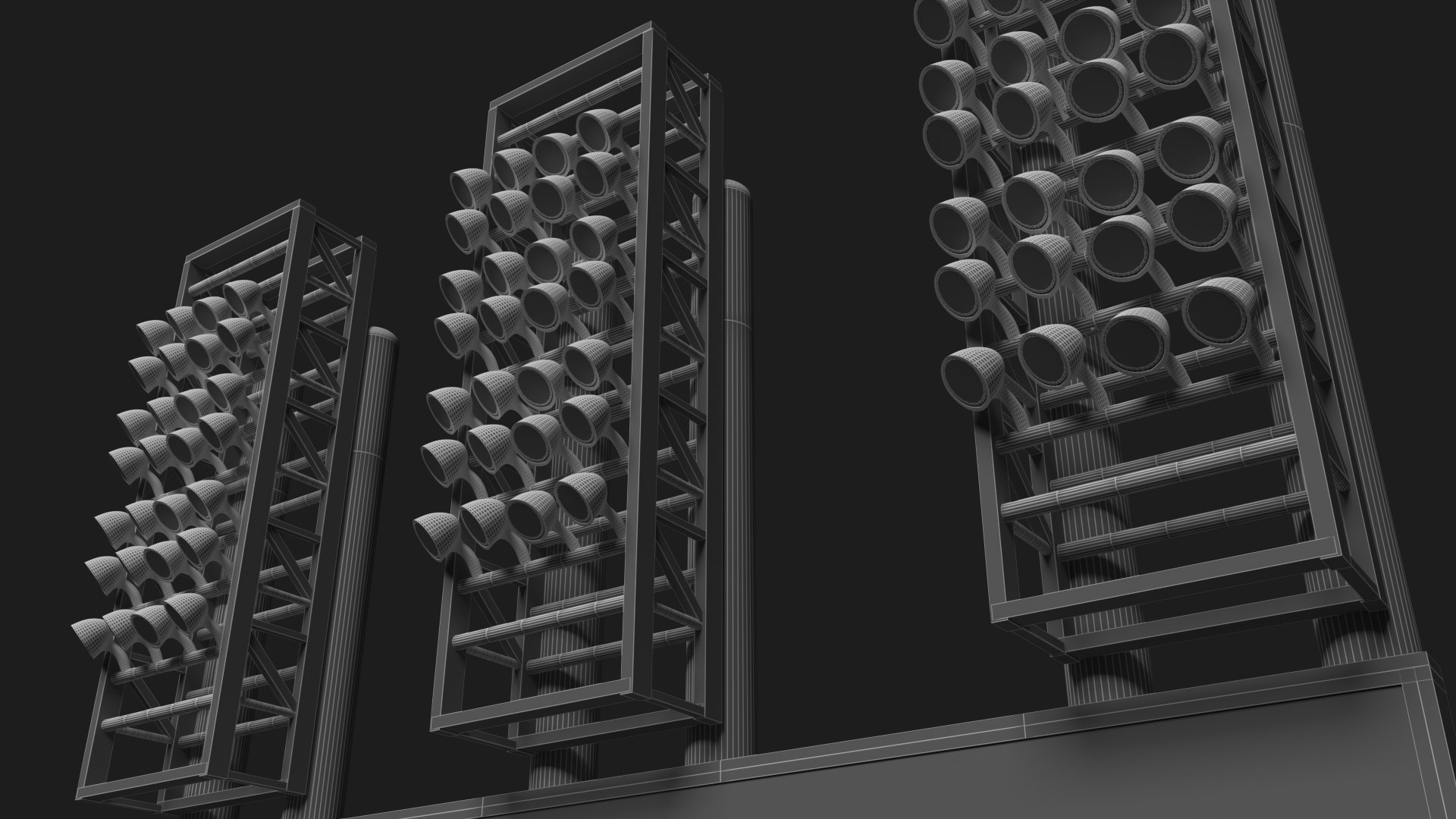 Large Fully Customizable Scoreboard 3d Model