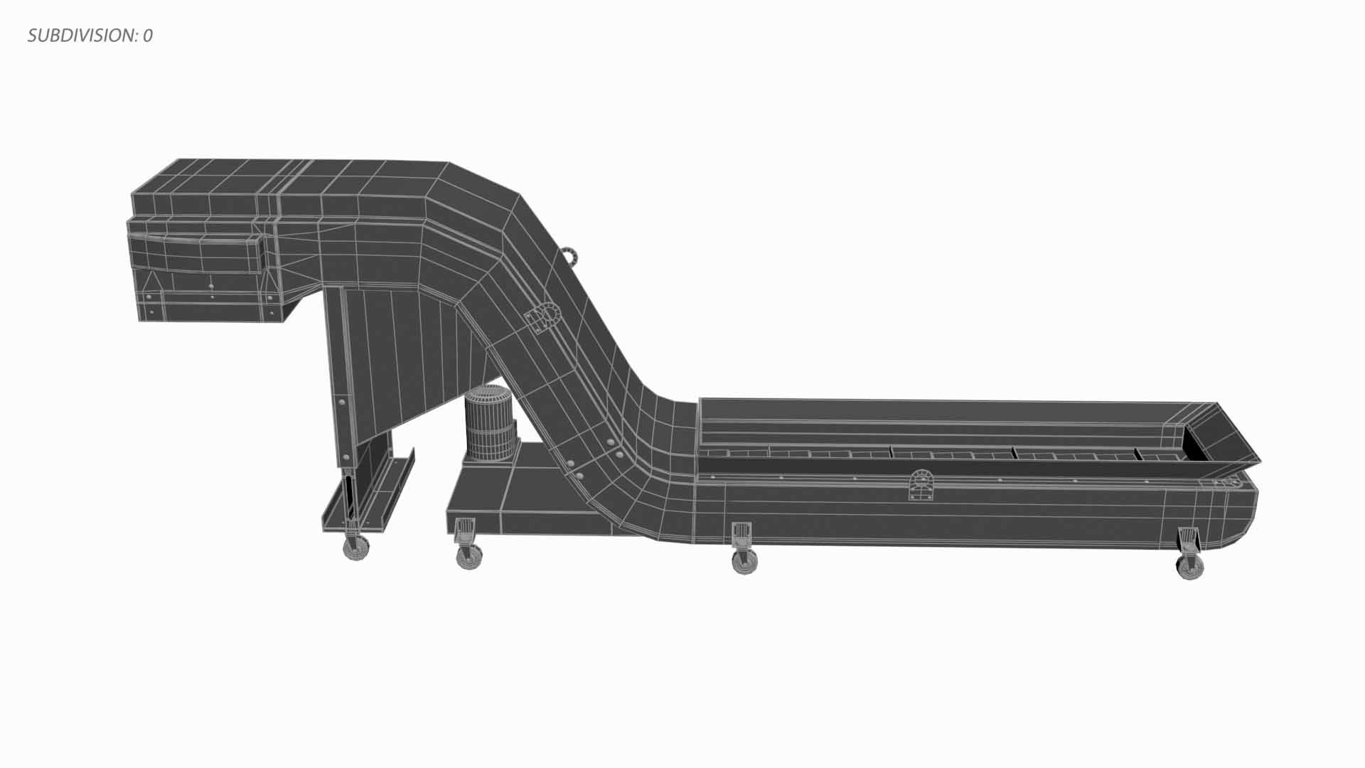 3D Conveyor Belt Machine - TurboSquid 1866903