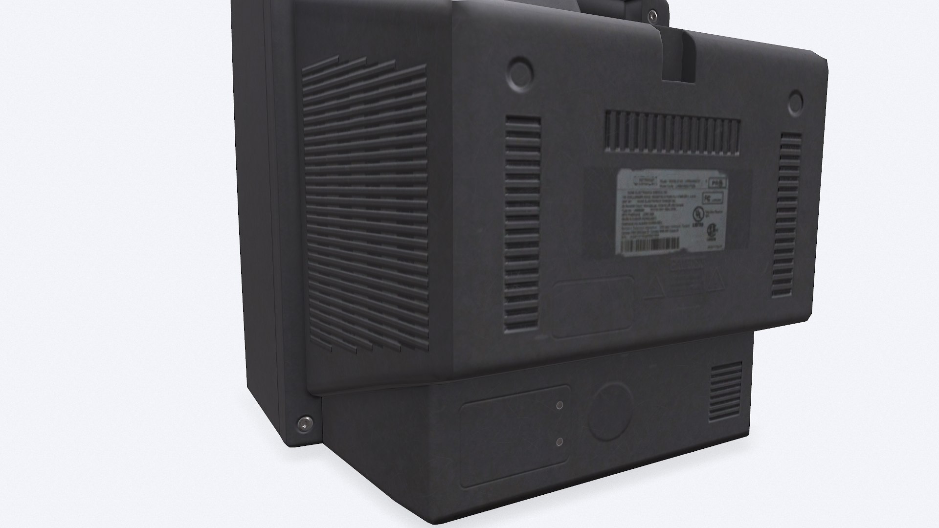 Old CRT TV Low-poly PBR 3D model - TurboSquid 2114044