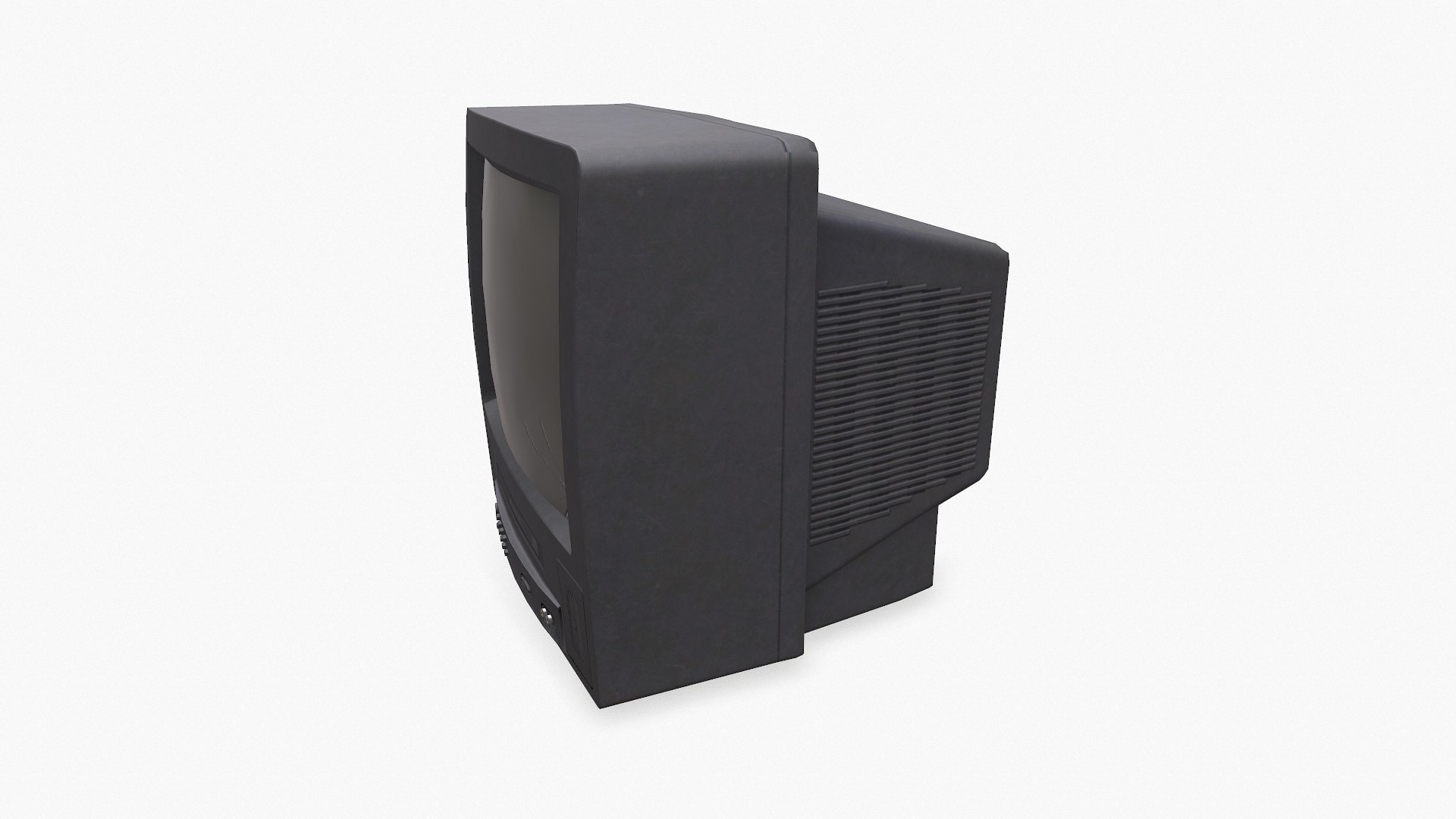 Old CRT TV Low-poly PBR 3D Model - TurboSquid 2114044