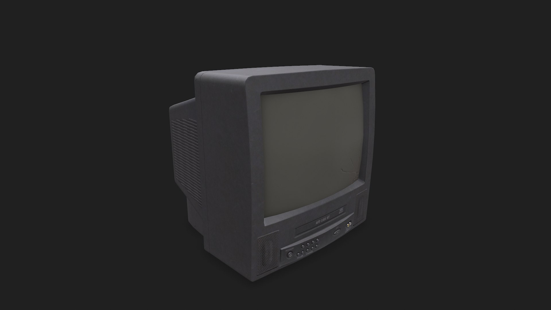 Old CRT TV Low-poly PBR 3D Model - TurboSquid 2114044