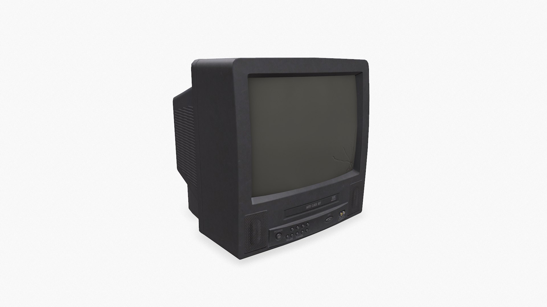Old CRT TV Low-poly PBR 3D Model - TurboSquid 2114044