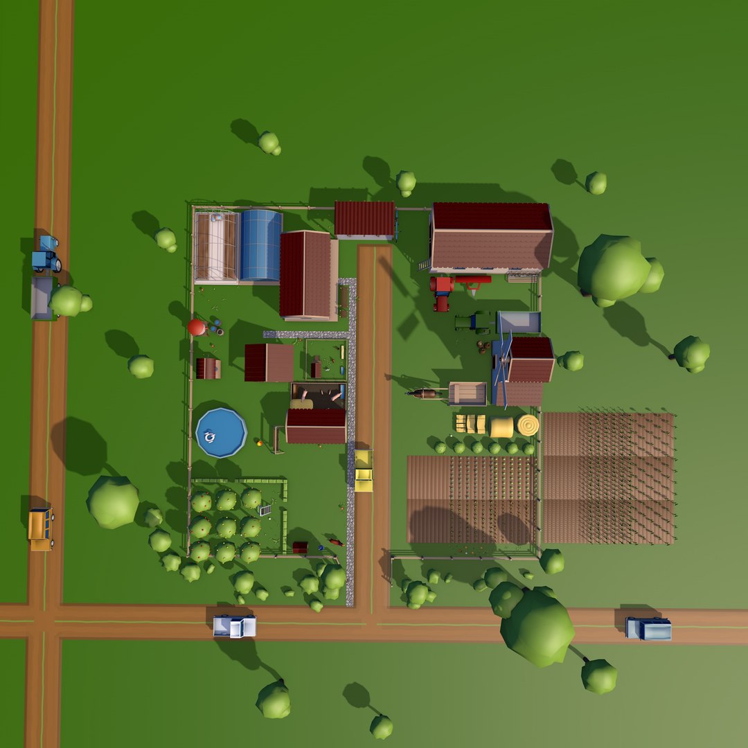 3D Farm Asset Collection Low-poly Model - TurboSquid 2134610
