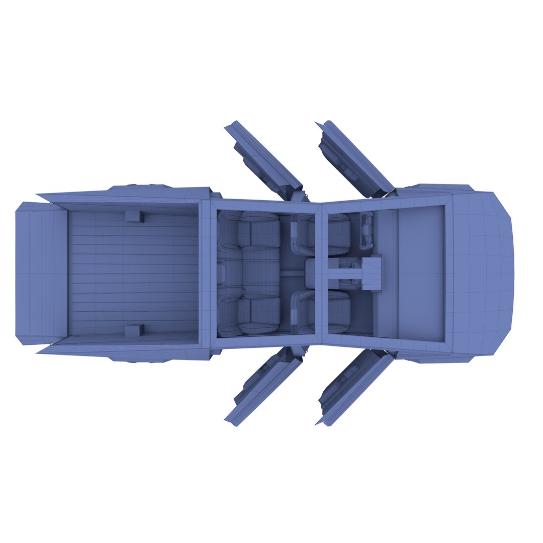 Tesla Cybertruck Interior 3D - TurboSquid 1515725