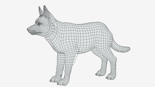 modelo 3d Cachorro de lobo - TurboSquid 2118901