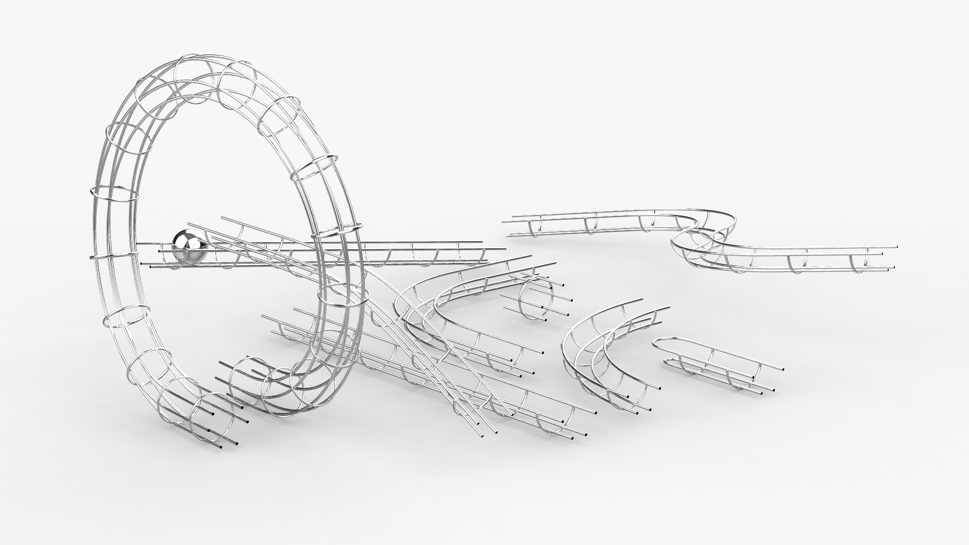 3D PinBall Rails Construction - TurboSquid 2116019