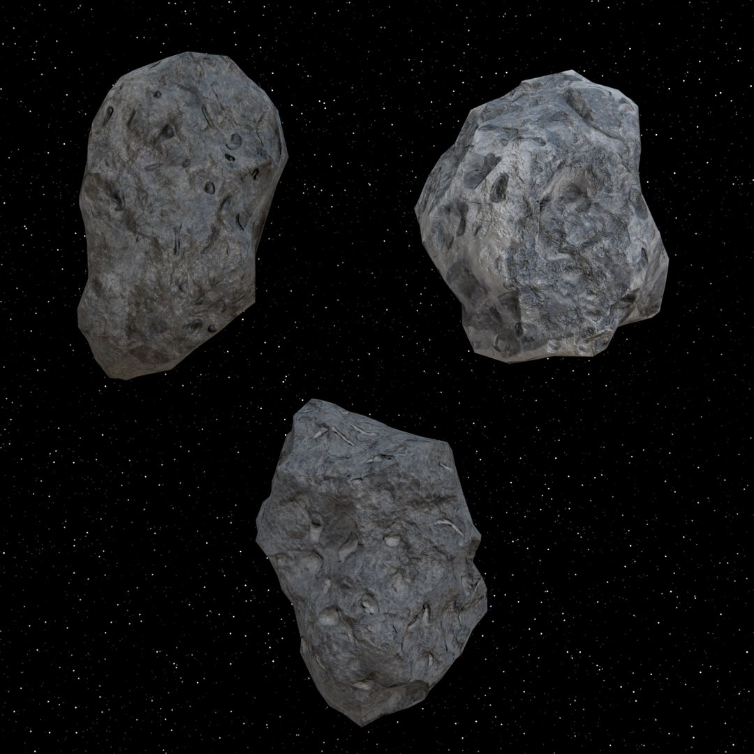 Realistic Asteroid Pack Model - TurboSquid 1222271