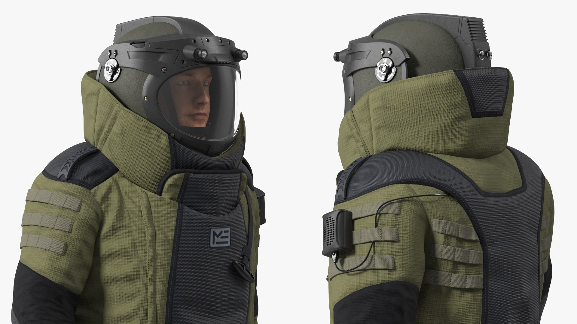 Man In EOD 10 Bomb Suit Walking Pose Model - TurboSquid 2152223