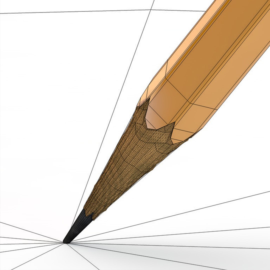 3d Wooden Pencil Model