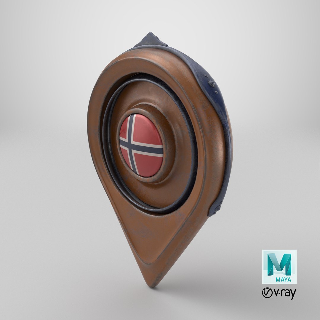 3D Model Norway Flag Icon - TurboSquid 2063173