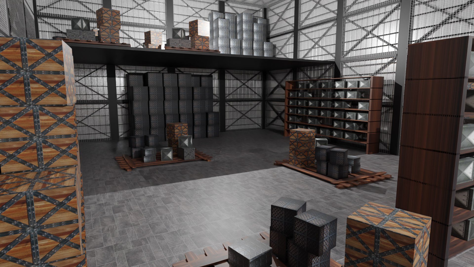 Warehouse Interior Model - TurboSquid 2179223
